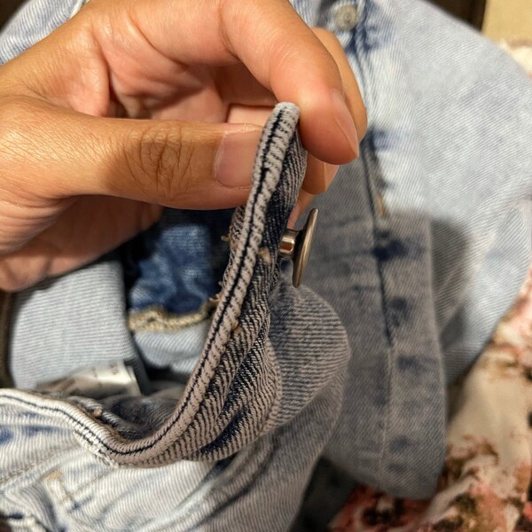 Jean Buttons With Rivets Choose From Bronze or Silver Color in Sets of ...