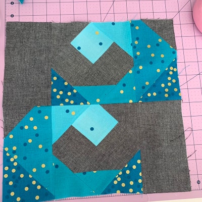 Waves Quilt Block Pattern PDF Includes Instructions for 6 Inch and 12 ...
