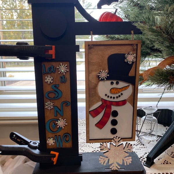 Post Sign Stand Laser Cut File, Post Sign Holder Laser SVG, Laser Cut ...