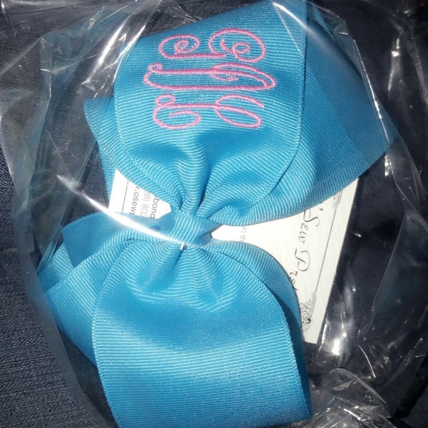 Personalized Hair Bows, Monogrammed Hair Bow, Southern Fancy Script ...