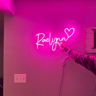 Custom Name Neon Sign for Kids, Neon Name Sign, Nursery Name Sign, Baby ...
