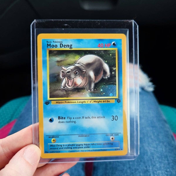 Gorochu Custom Holographic Card - Etsy