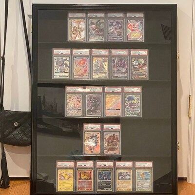 35 Graded Sport Cards / Collectible Trading Card Display Case Wall ...
