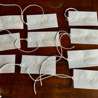 Handmade Paper Table Number Signs - Etsy Canada