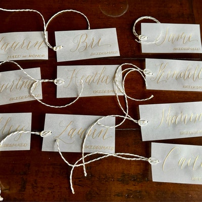 Handmade Paper Table Number Signs - Etsy