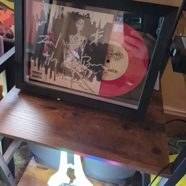 Vinyl Record Stand - an Elegant Display Shelf Made From Solid Wood - A ...