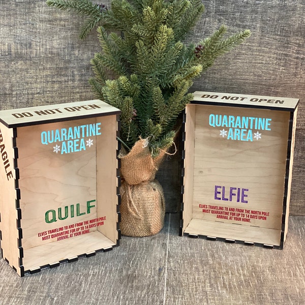 Christmas Elf Quarantine Box 1/8material ONLY DIGITAL FILE - Etsy