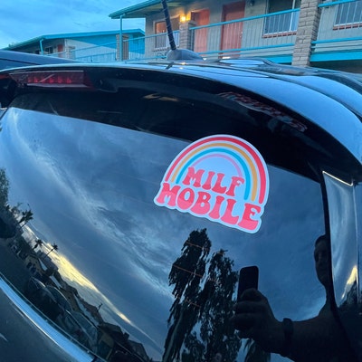 Milf Mobile Bumper Sticker Original Fade and Weather Resistant Vinyl ...