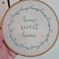 Home Sweet Home, Hand Embroidery Patterns, PDF Pattern, Printable ...