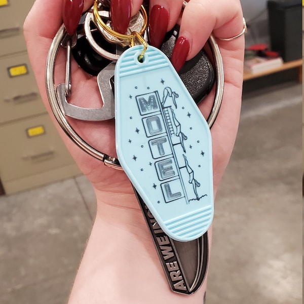 Mesa Buckhorn Baths and Diving Lady Hotel Keychain - Etsy