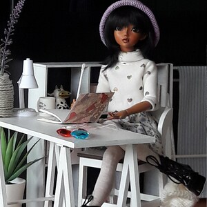 Knitted Cardigan With Hood for Minifee Slim Msd BJD 1/4 | Etsy