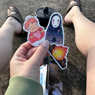 Studio Ghibli Sticker Pack Cute Sparkle Holographic Sticker Best Friend ...