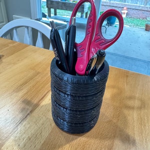 Knitted Cylindrical Containers, 3d Print Pack Knitted Holder, Rope Case ...