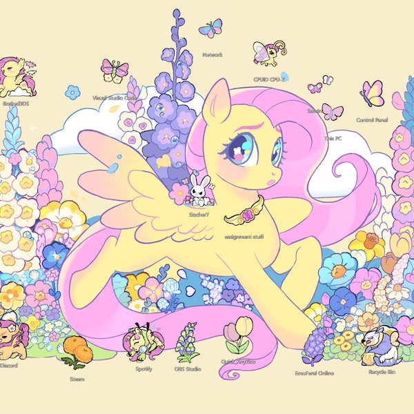 Fluttershy's Cottage Grove - MLP Inspired Desktop Collection - 33 Icons ...