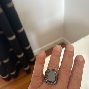 Women's Silver Turquoise Adjustable Cuff, Ottoman Turkish Handmade ...