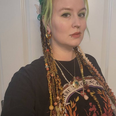 Ombre 4 Clip Set, Rainbow Fae Braids, Dreadlocks, Hair Wraps, Synthetic ...