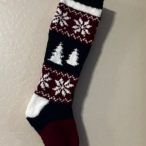 Black and White PATTERNS Christmas Stocking Christmas - Etsy
