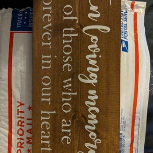 In Loving Memory Sign-wedding Sign-in Loving Memory Wood Sign-wood ...