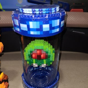 Metroid Capsule 3D Perler Beads Super Metroid Inspired 3D Pixel Art ...