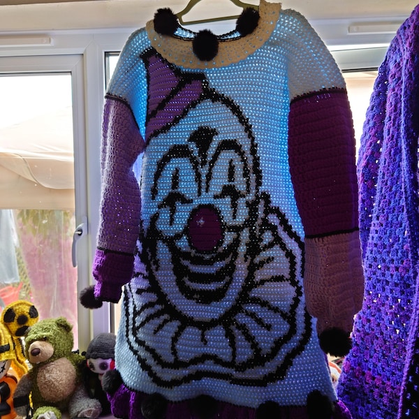 Clown Tapestry Crochet Pattern / Wall Hanging / Instant Download ...