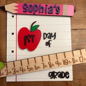 Interchangeable Back to School Sign 1st Day Last Day of School Prop ...