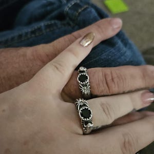 Strawberry Quartz Nature Inspired Snake Ring, Sterling Silver Snake ...