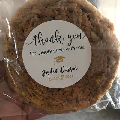 Graduation Thank You Stickers,graduation Favor Stickers,class of 2024 ...