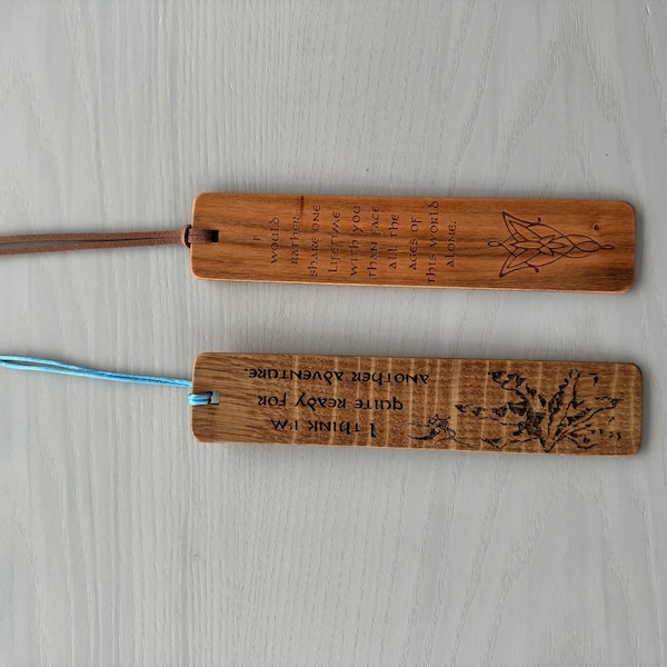 Laser Engraved Wooden Bookmark always Take the Scenic Route - Etsy