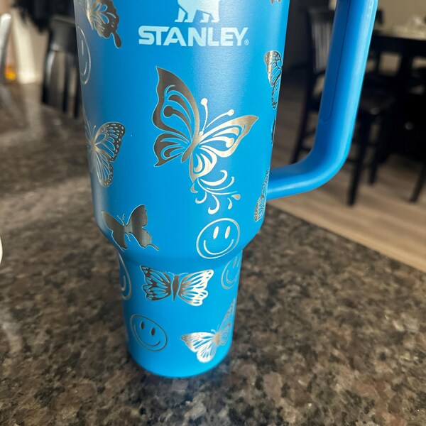 Happy Face Engraved Stanley 40 Oz 30 Oz - Etsy