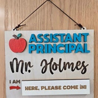 Math Teacher Desk Plaque for Classroom Decor for Math Teacher Name Sign ...
