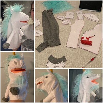 Dragon Puppet Sewing Pattern - Etsy