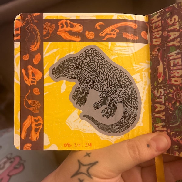 Dilophosaurus Paleo Punk Jacket Patches, Natural History Paleoart ...