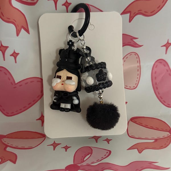 Dimoo Figures Hand Painted Bead Keychain | Bag Charm | Phone Charm ...