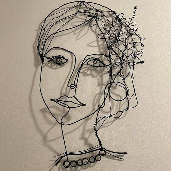 Handmade Black Metal Wire Flower Stems: Modern Home Decor - Etsy
