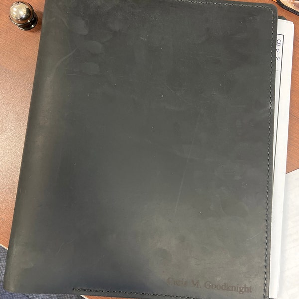 Leather Binder 3-ring, Compatible 8.5 X 11 Refill Paper, A5, B5 Paper ...