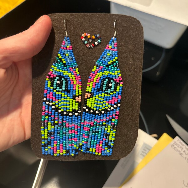 Country Girl Long Seed Bead Fringe Earrings Cowgirl Rodeo Earrings Teal ...