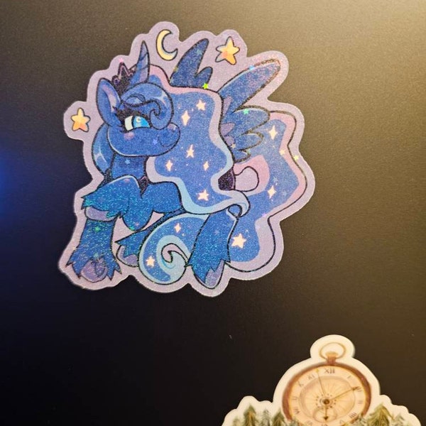 Princess Luna Keychain / 3in Doublesided Epoxy / MLP / Pony - Etsy