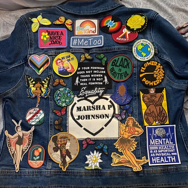 Equality Embroidered Patch - Feminist Iron on Patches, Pride Patch ...