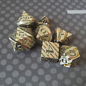 Neon Red and Black Dnd Dice Set Polyhedral Dice Set D&D | Etsy