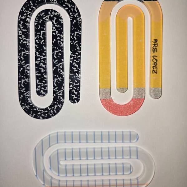 Paperclip Pencil Designs, Canva Paperclip Set of 3 Designs - Crayon ...