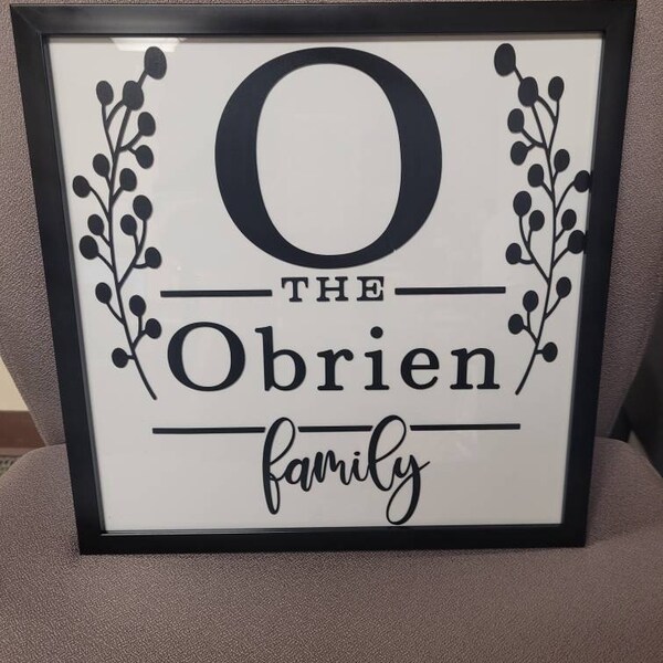 Rounded Family Last Name Template With Spring Floral Wreath SVG Cut File. for Modern Rustic Home ...