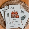 Cottage Core Cursive Alphabet Cards (hand Painted by Me) Hand Writing ...