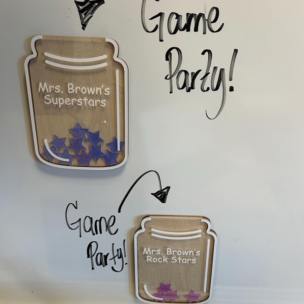Custom Magnetic Reward Jar Classroom Behavior, Personalized Emotion ...
