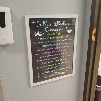 Teacher Gift, Disney Classroom Poster, Teacher Gifts, Teacher Thank You ...