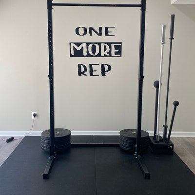 One More Rep Wall Decal Vinyl Sticker, Gym Quote, Gym Decor, Home Gym ...