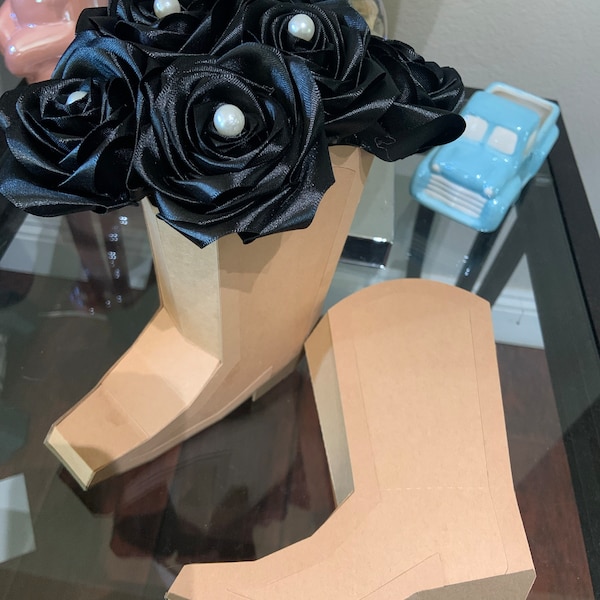 Cowgirl Boot - 3D Project for Manual Cut or Machine Cutting File ...