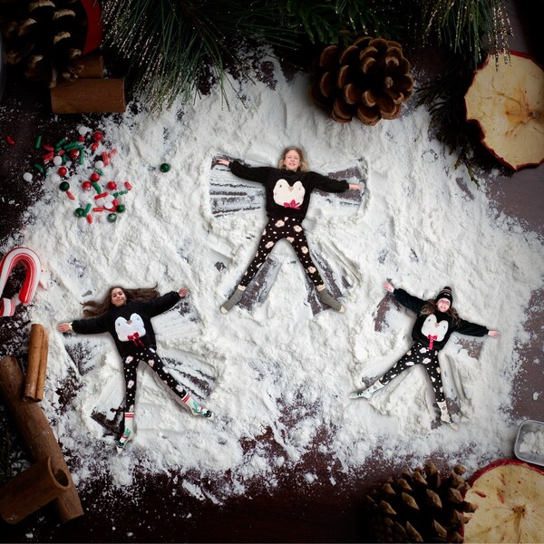 1-3 Children Digital Composite Background Christmas Kitchen Baking ...