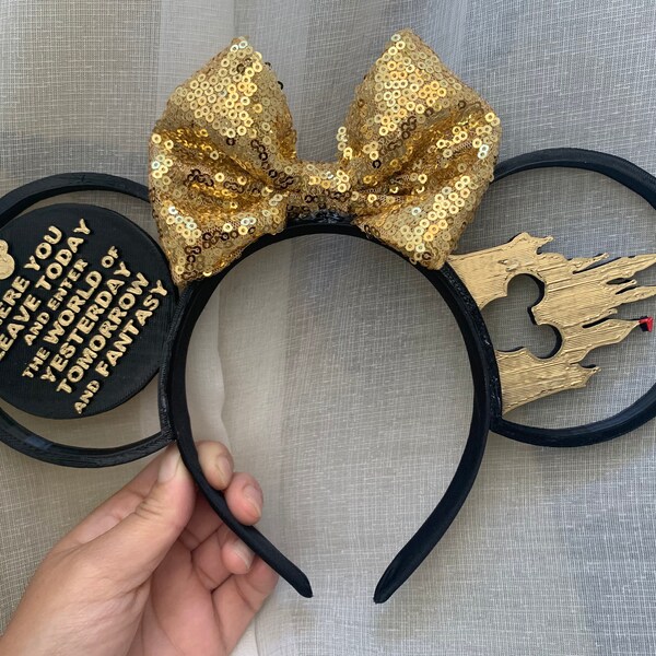 Classic Magic Kingdom-inspired 3D Printed Disney Ears Headband - Etsy