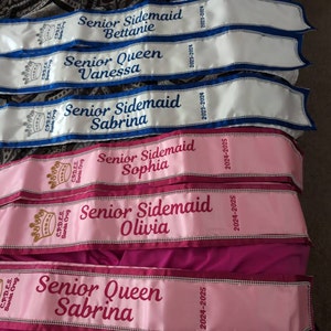 Customized Embroidery Lace Sash Custom Lace Sash Lace Sash Customize ...