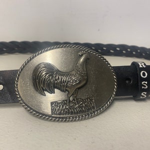 Rooster Chicken Farm Roosters Coq Fighting Animal Big Belt Buckle ...
